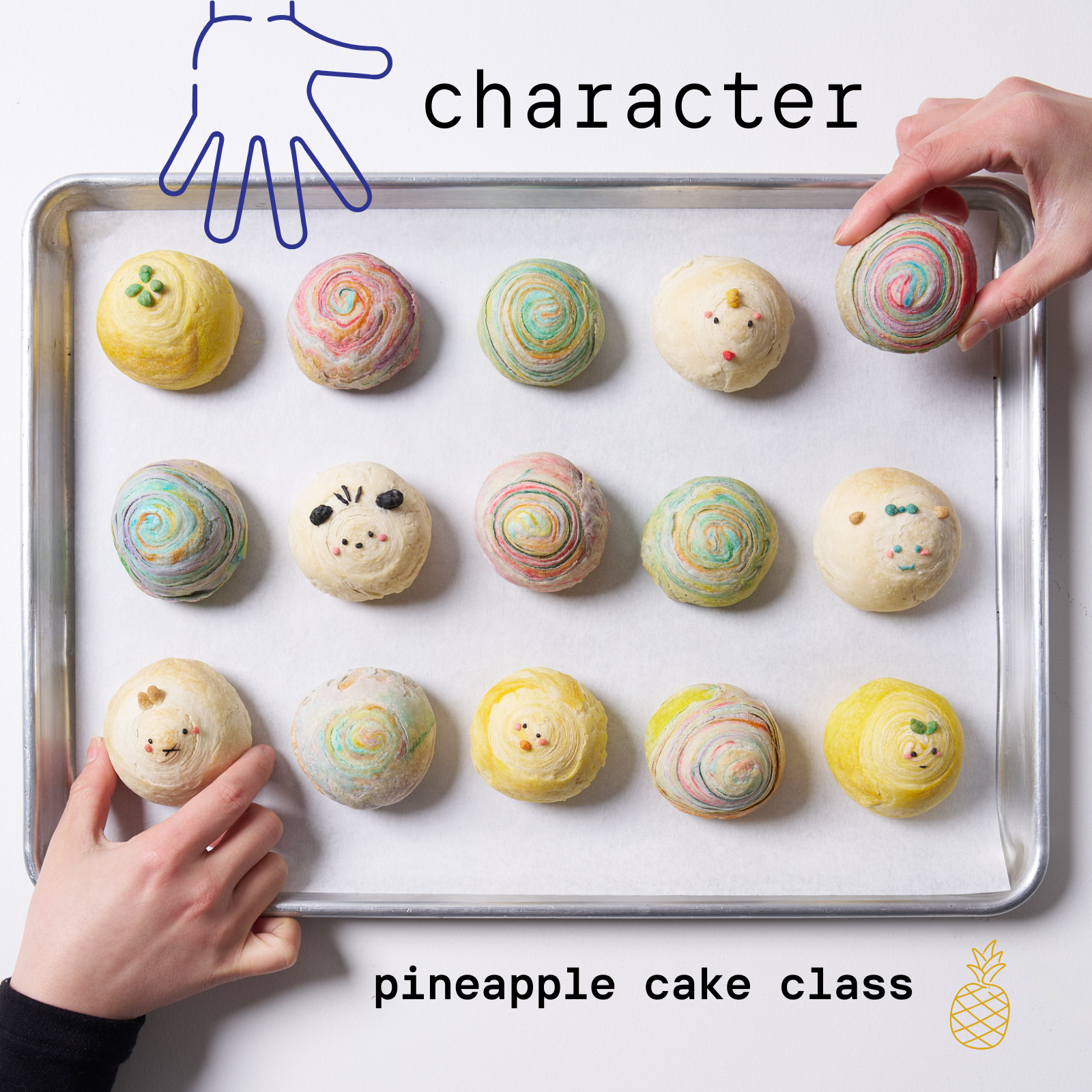 Character Pineapple Cake Class